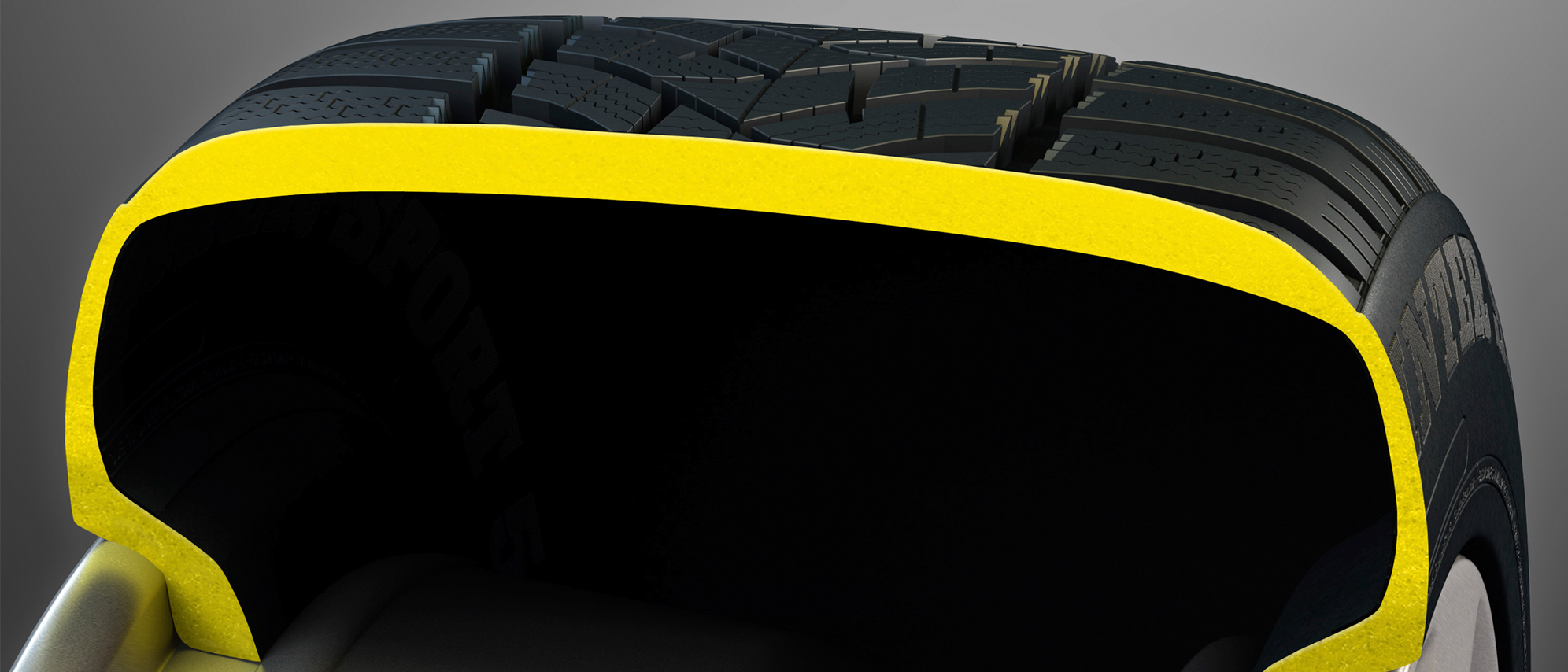 what does tire tread yellow mean